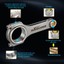 Forged H-Beam Connecting Rods for Honda ACURA Prelude Accord H22 H22A ...