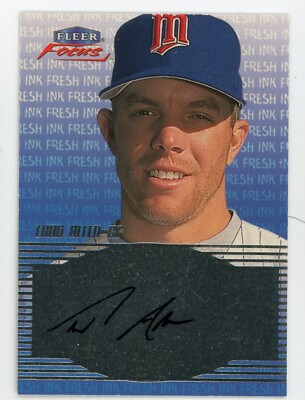 2000 Fleer Focus Chad Allen Fresh Ink Auto Autograph Twins | eBay