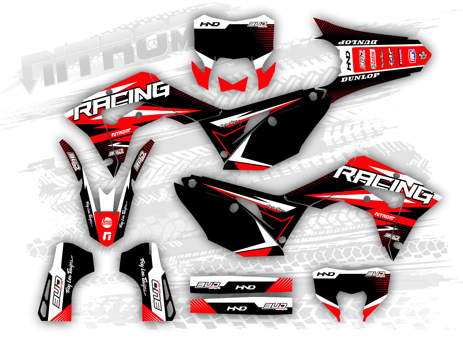 Graphics Kit fits Honda CRF 450RL 450L 450X 2019 2020 2021 2022 2023 ...