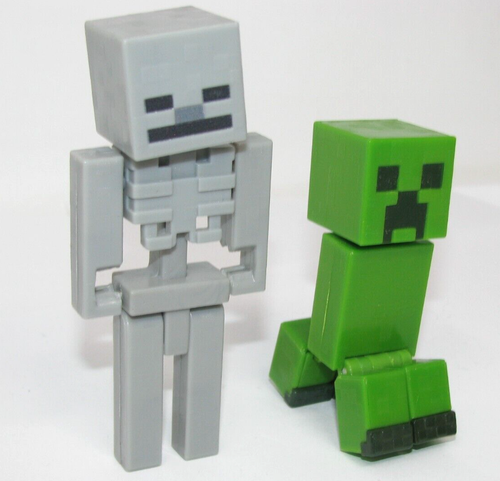 Minecraft 3.5 inch Skeleton and Creeper Basic Figure Mattel 2020 | eBay