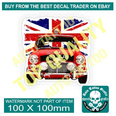 MINI MOKE RALLY CHAMPION Decal Sticker CAR TRUCK Man Cave Garage ...