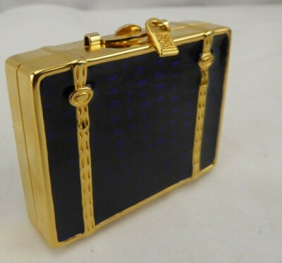 Unused ESTEE LAUDER Powder Compact Shaped Like Suitcase Enamel | eBay
