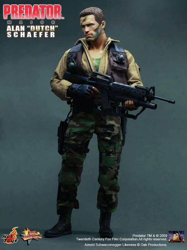 Hot Toys MMS72 Predator Major Alan Dutch Schaefer Sideshow Exclusive ...