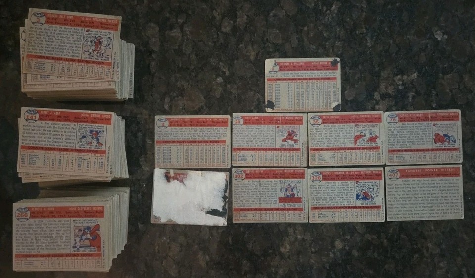 1957 Topps Complete Baseball Set 407/407 Vg Average | eBay