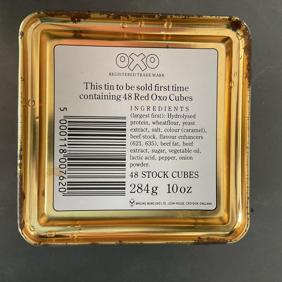 Vintage OXO Cubes Storage Tin School Child Design Award Winner Family ...