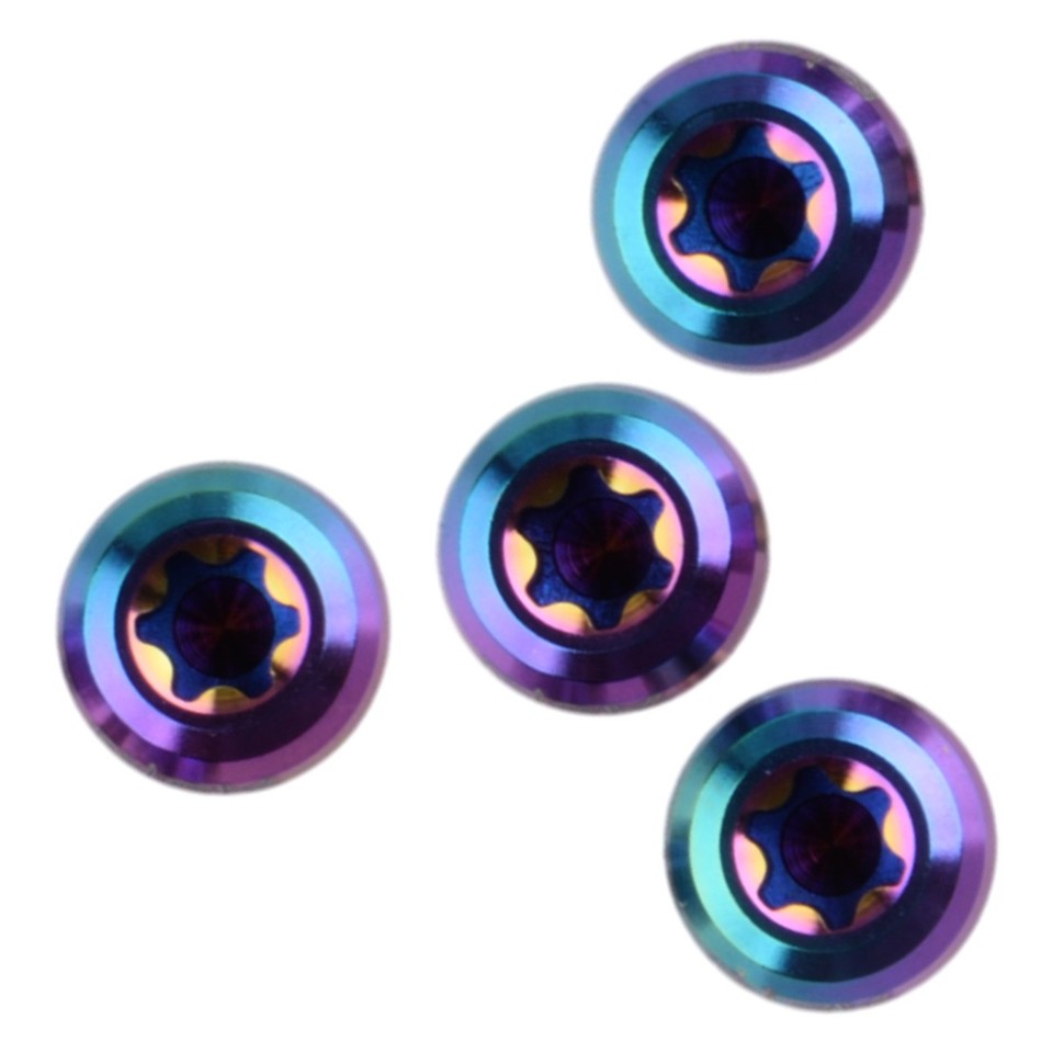 12Pcs Titanium Front Rear Brake Disc Rotor Bolt Screw for Mountain Bike ...