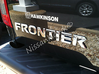 NEW OEM 2005-2016 NISSAN FRONTIER REAR HATCH / GATE EMBLEM "FRONTIER ...