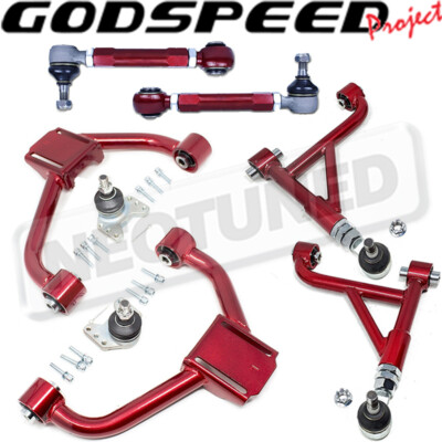 For GS300/GS400/GS430 Godspeed Adjustable Front+Rear Upper Camber+Toe ...