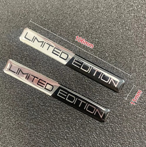 2x 3D Limited Edition Logo Emblem Badge Sticker Bumper Decal Car ...