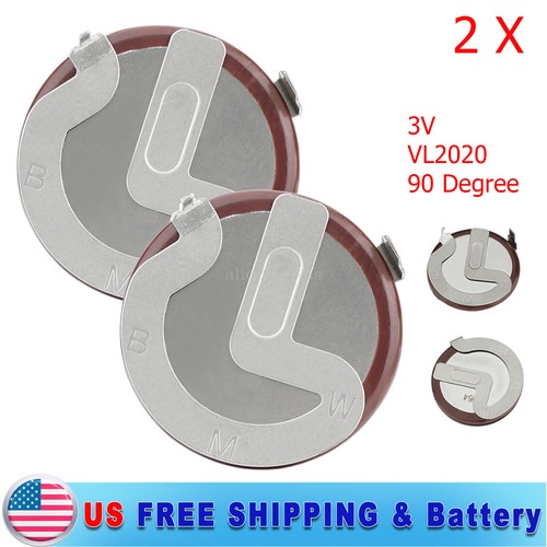 2x PANASONIC VL2020 BATTERY 90 DEGREE FOR MINI BMW X3 X5 Z4 E60 E92 E91 ...