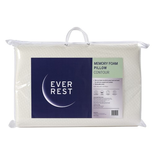 NEW Ever Rest Memory Foam Contour Pillow By Spotlight 9359609149254 | eBay
