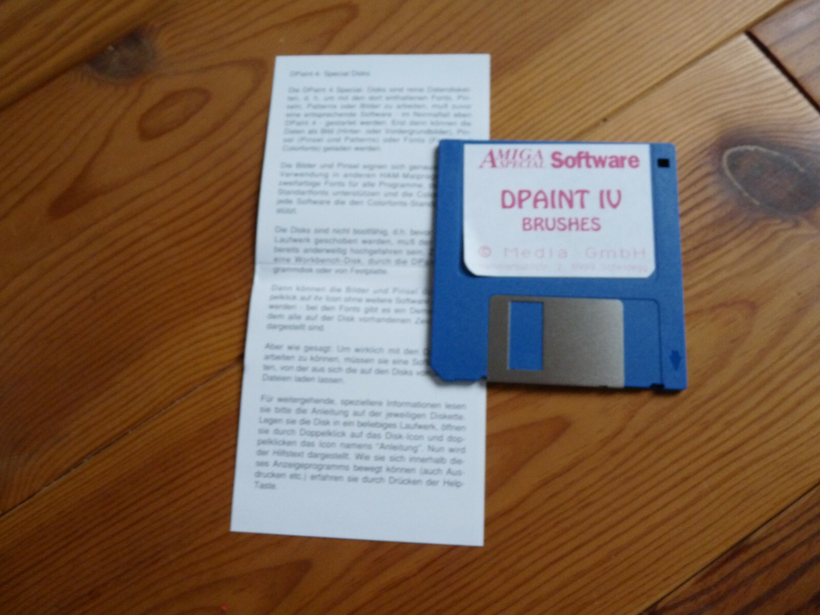 Amiga Deluxe Paint IV org. Erweiterungs Diskette Brushes Pinsel ...