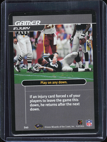 2001 NFL Showdown 1st Edition #S40 Gamer Strategy | eBay