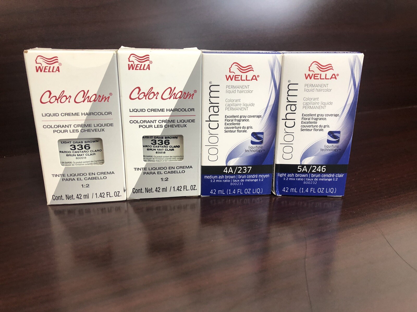 Wella Color Charm Permament Liquid Color 4A, 5A, 336 X2. 42mL (Pack Of ...