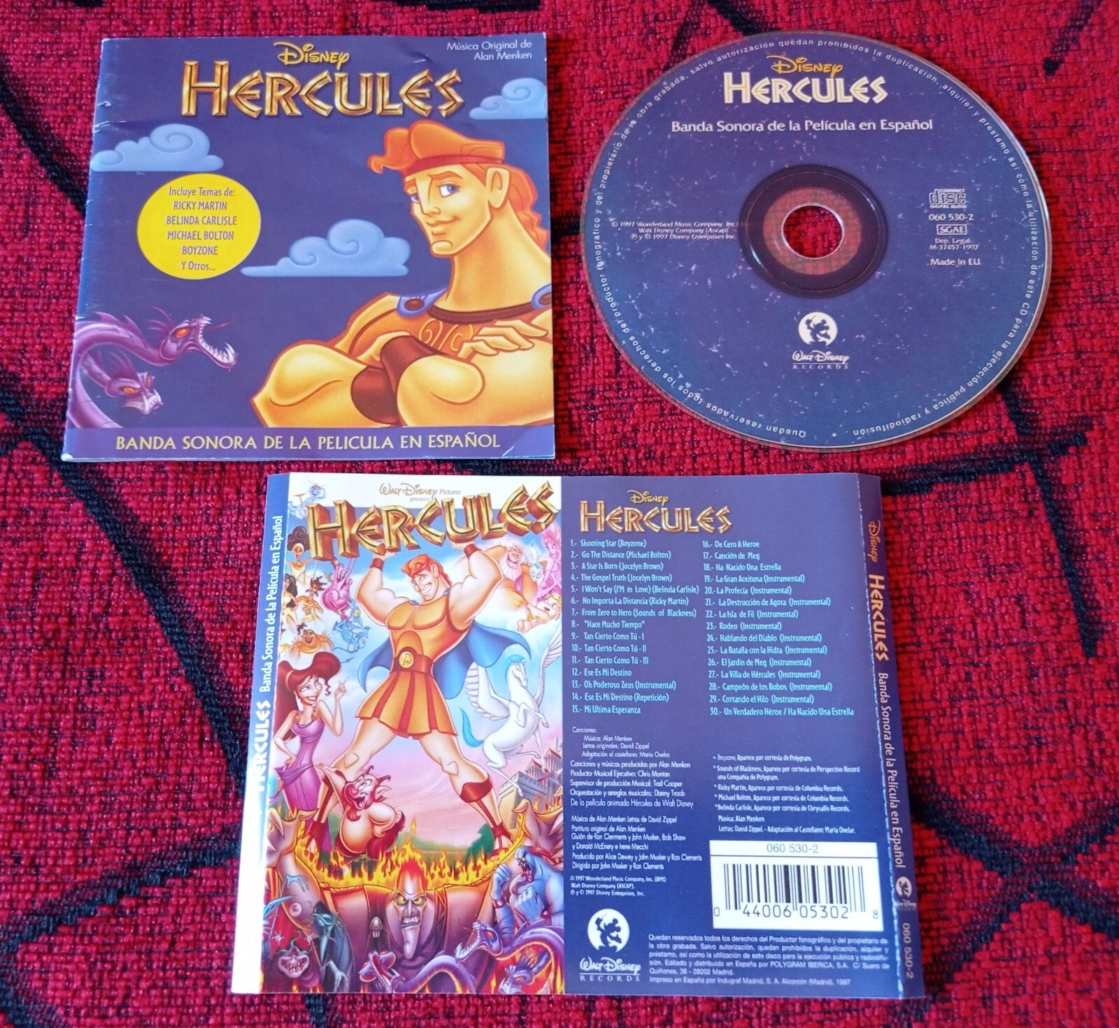Walt Disney HERCULES Spanish OST CD Belinda Carlisle MICHAEL BOLTON ...