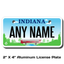 Personalized Indiana License Plate 5 Sizes Mini to Full Size Free ...