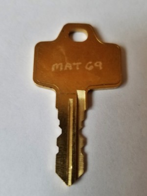 (1) FORT CompX Lock MATCO Tool Box Key Pre-Cut to Key Code MAT-69 MAT ...