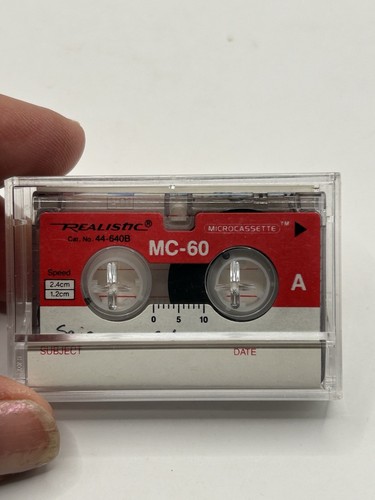 Realistic MC-60 Micro-Cassette Cat. No 44-640B | eBay