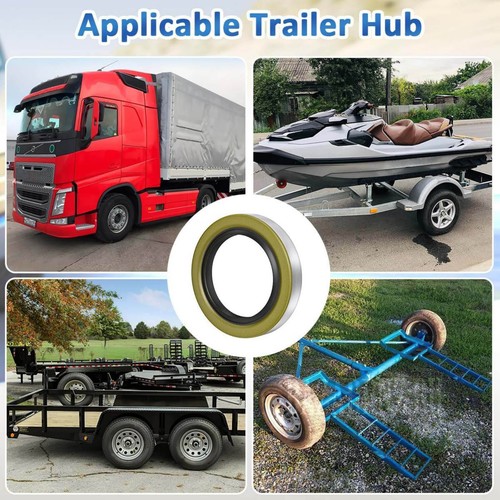 4PCS Trailer Hub Grease Seals Repair Kit For 3500 lb Trailer Axle ...