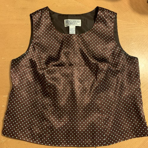 Jessica Howard Sleeveless Blouse Womens 14 Lined Career Dressy Tank ...