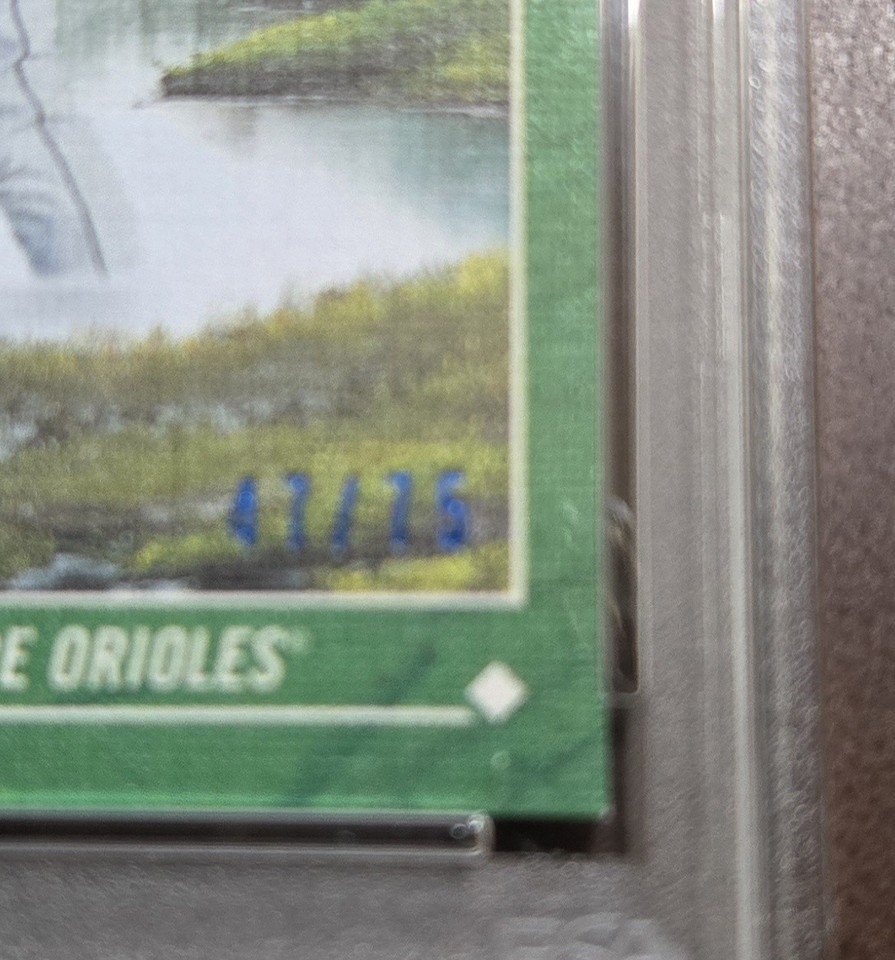 2023 Topps X Bob Ross The Joy of Baseball Cal Ripken Jr Green Canvas ...