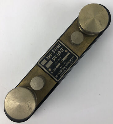 Weston Electrical Instrument Corporation 0.15 Amp. Shunt 50 MV. Drop ...