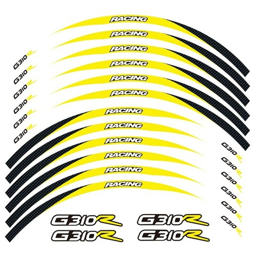 Motorcycle Rim Stripes Wheel Decals Tape Stickers For BMW G310R /4 ...