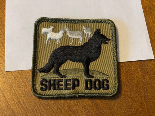 Sheep Dog military police tactical morale patch embroidered 2.5" hook ...