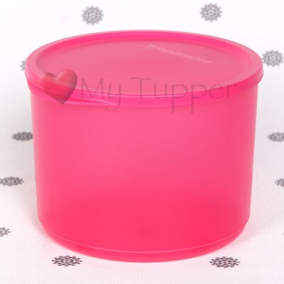 NEW Tupperware Cubix 1 Touch Canister in Hot Pink 2.1L | eBay Australia