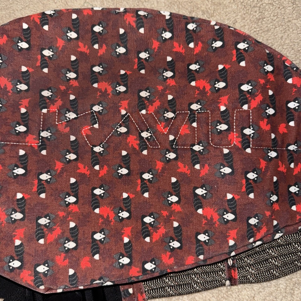 Kavu Sling Rope Bag Red Critters Raccoon Animal All Over Design Outdoor ...