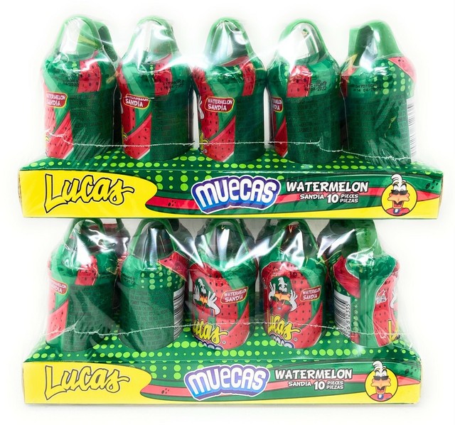 Lucas Muecas Watermelon 8.8 Oz 10 Ct Sour Flavored Candies for sale ...