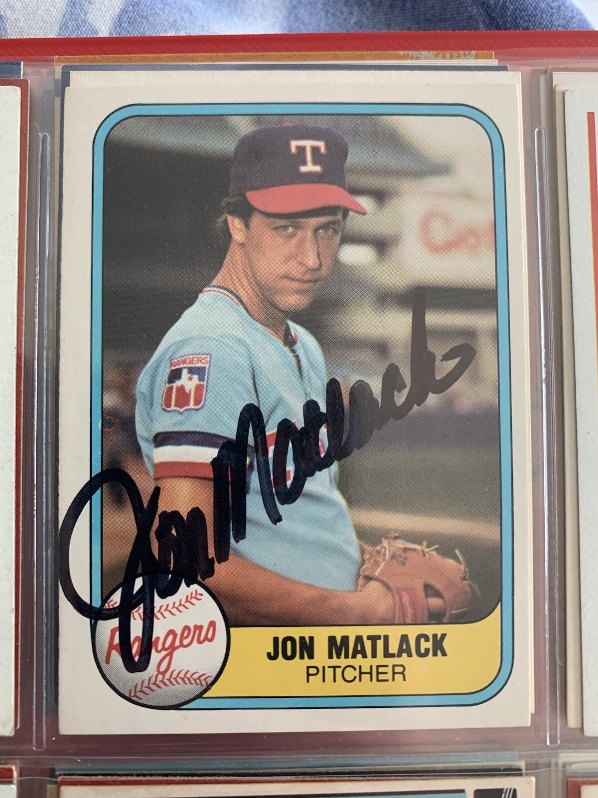 Jon Matlack autograph 1981 FLEER baseball card | eBay