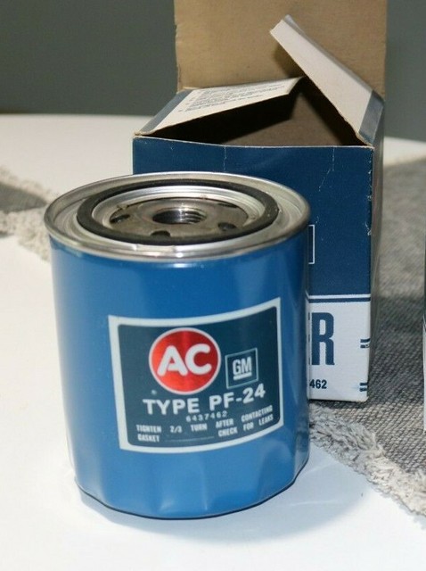 AC GM Pf24 6437462 Oil Filter NOS Blue Vintage for sale online | eBay