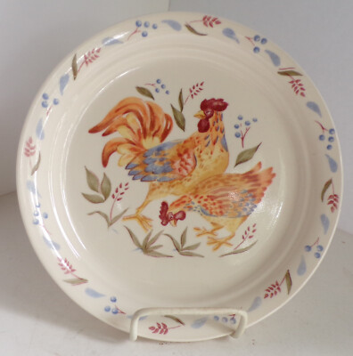 Corelle by Corning "Country Morning" 8.5" Luncheon Plate Rooster ...