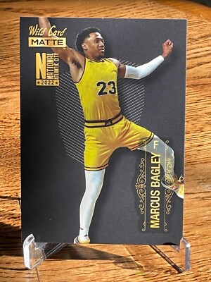 Marcus Bagley 2022-23 Wild Card The National Rookie Black Matte CArd # ...