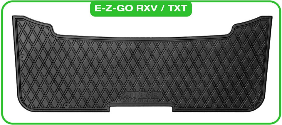 Xtreme Mats EZGO Golf Cart Rear Facing Footrest Mats for Rear Seat Kits ...