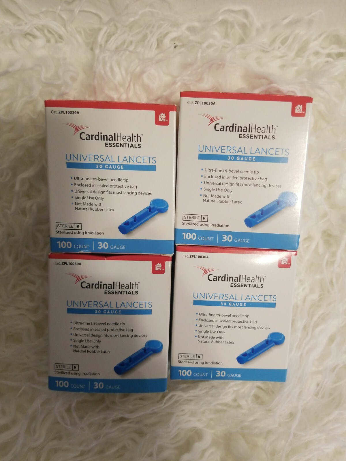 4-NEW Boxes Universal Lancets 30 Gauge Cardinal Health 400 ct ...