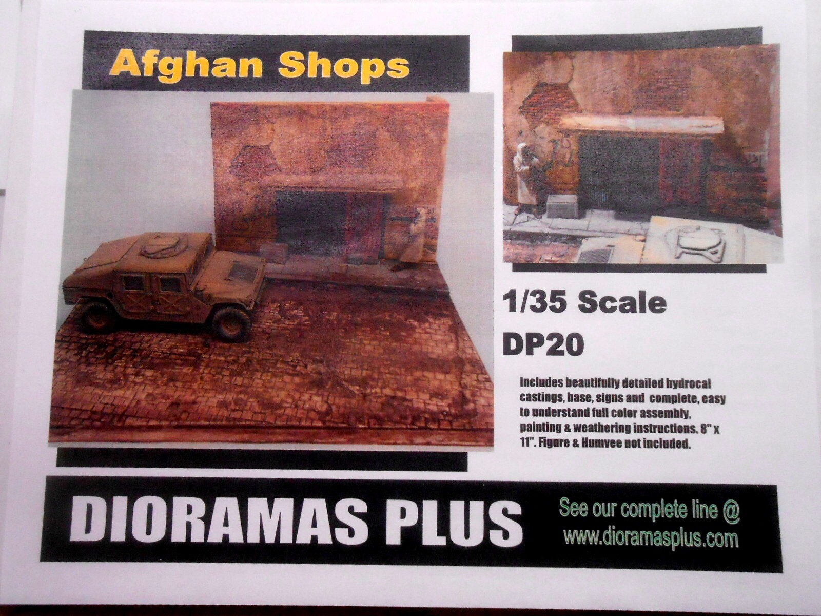 Dioramas Plus 2 Kit Set Building Ruins Iraqi Middle East 1/35 Diorama ...