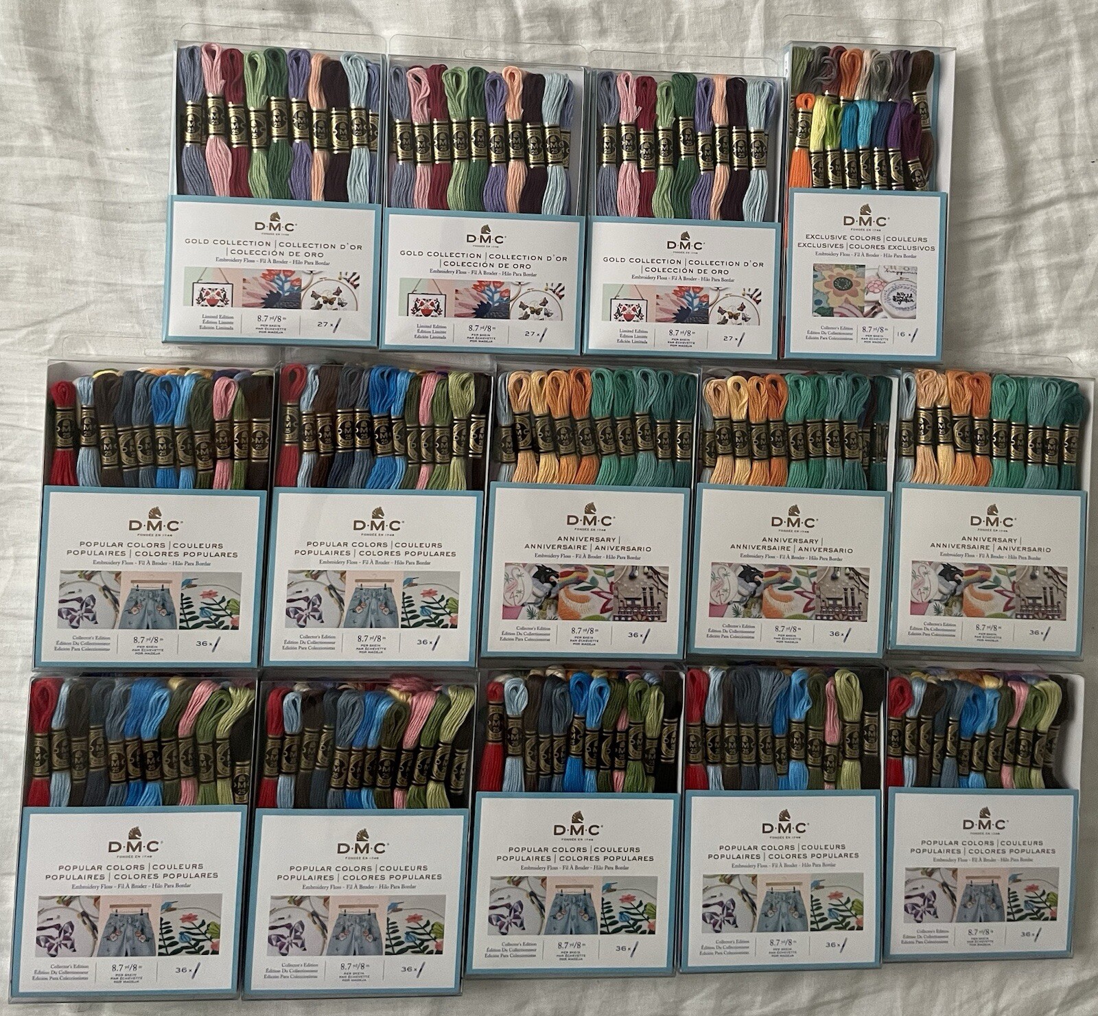 DMC Embroidery Floss - Lot Of 14 Sets / 457 Pcs - New | eBay