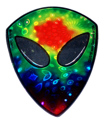 1997 NEW RARE Xeno 3 1/4" Alien Face Head Sticker Decal Car Laptop ...