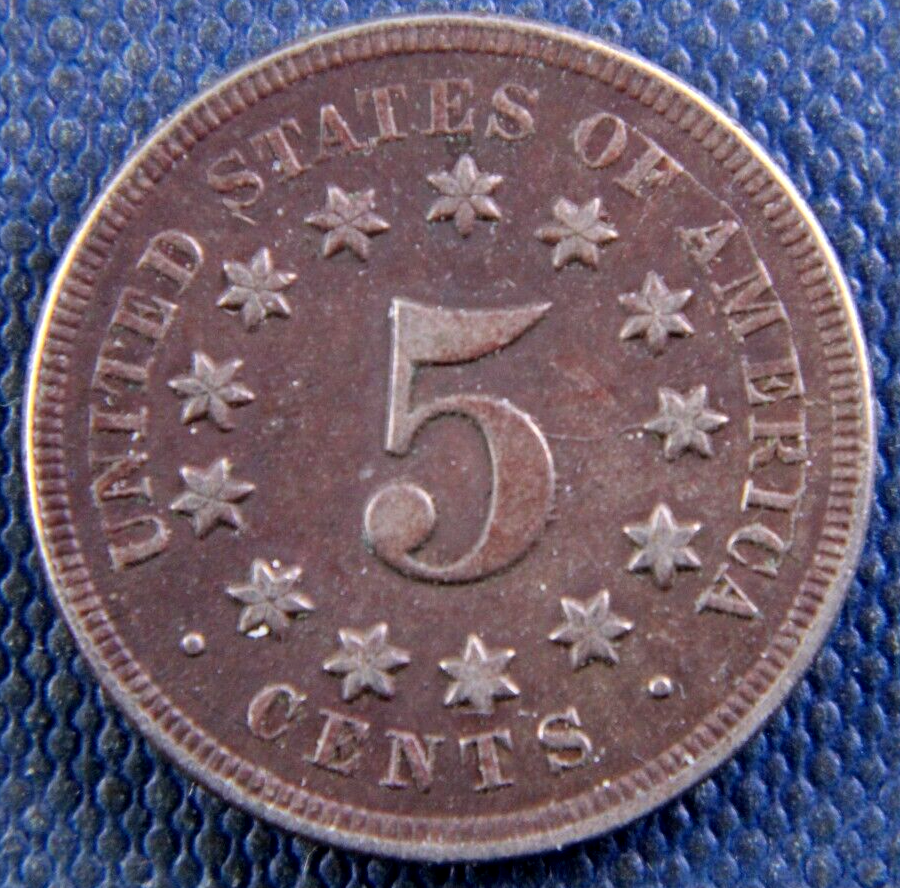 USA, 5 Cents, 1868, First US Nickel, Shield | eBay