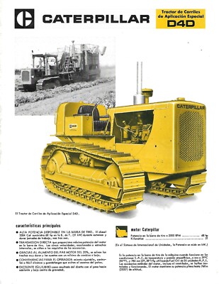 Equipment Brochure - Caterpillar - D4D Tractor - Farm - c1978 SPANISH ...