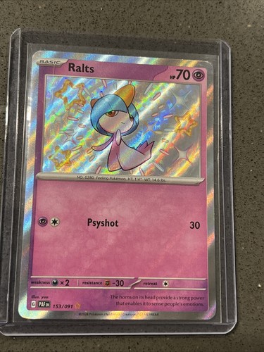 2024 Ralts 153/091 Holo Shiny Rare - Pokémon Scarlet & Violet: Paldean ...