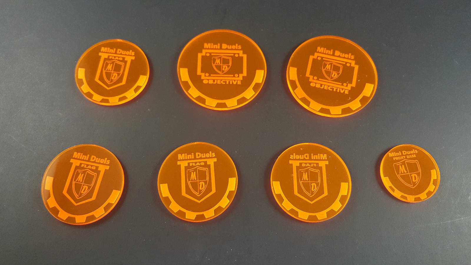 Warmachine Hordes Steamroller Objective Markers and Proxy Bases x 7 | eBay