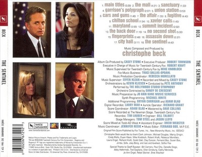 CHRISTOPHE BECK (COMPOSER) - THE SENTINEL [ORIGINAL SCORE] NEW CD ...
