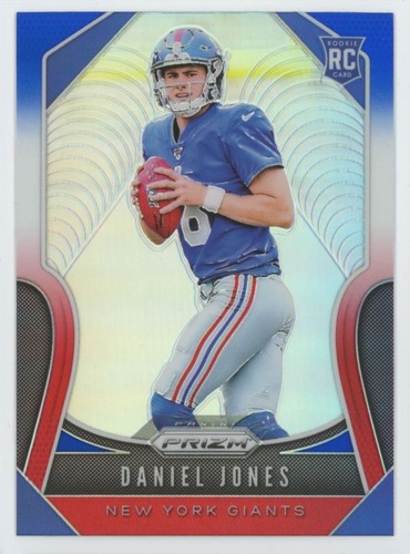 2019 Panini Prizm RED/WHITE/BLUE Daniel Jones Rookie Giants #302 B C70 ...
