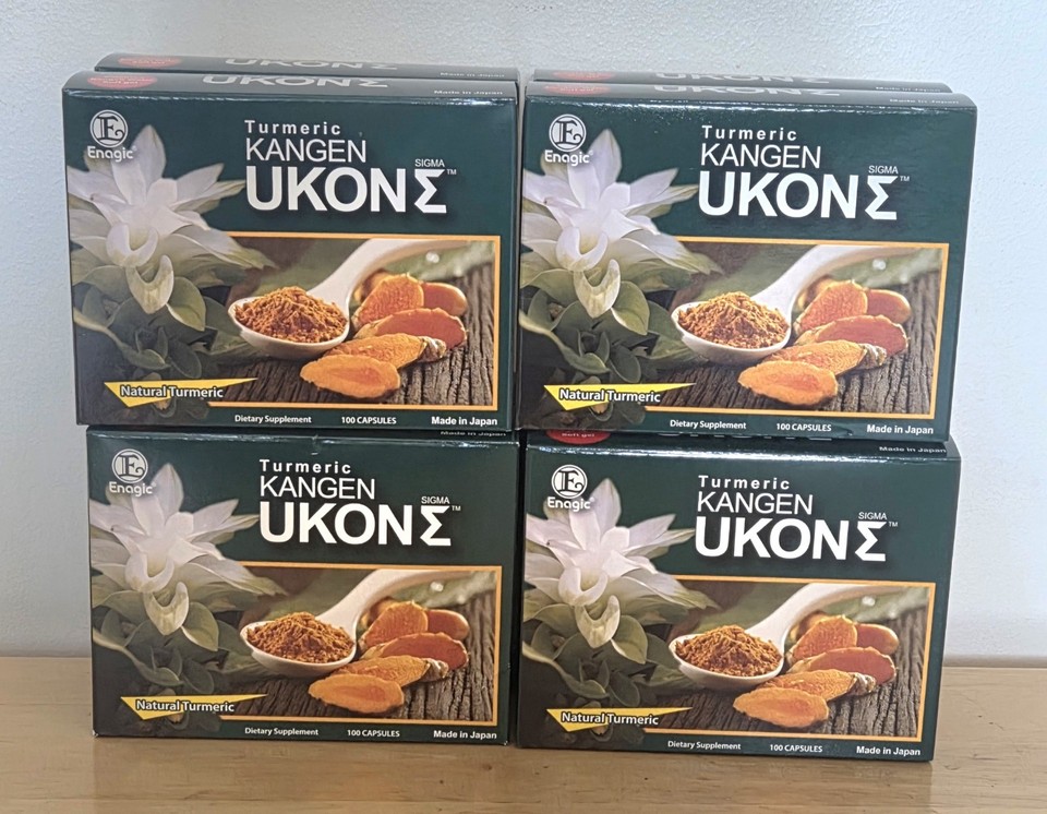 8 BOXES Enagic Kangen Ukon Turmeric 800 CAPSULES Tumeric Softgels 100 per Box | eBay