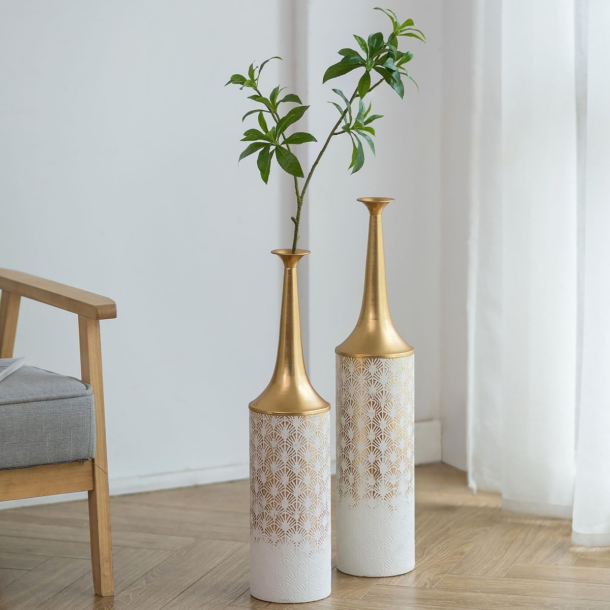Modern Tall Floor Vases Metal Floor Vases | Foter