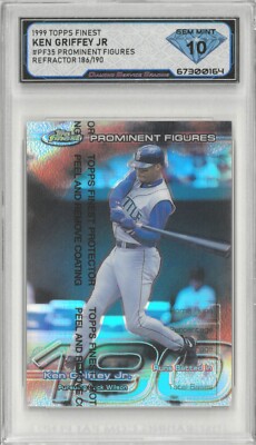 1999 Topps Finest KEN GRIFFEY JR Prominent Figures Refractor /190 💎 DSG ...