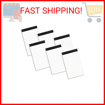 6 Pack Small Notepads Refills Memo Pads 3 x 5 Inch Lined Writing Note ...